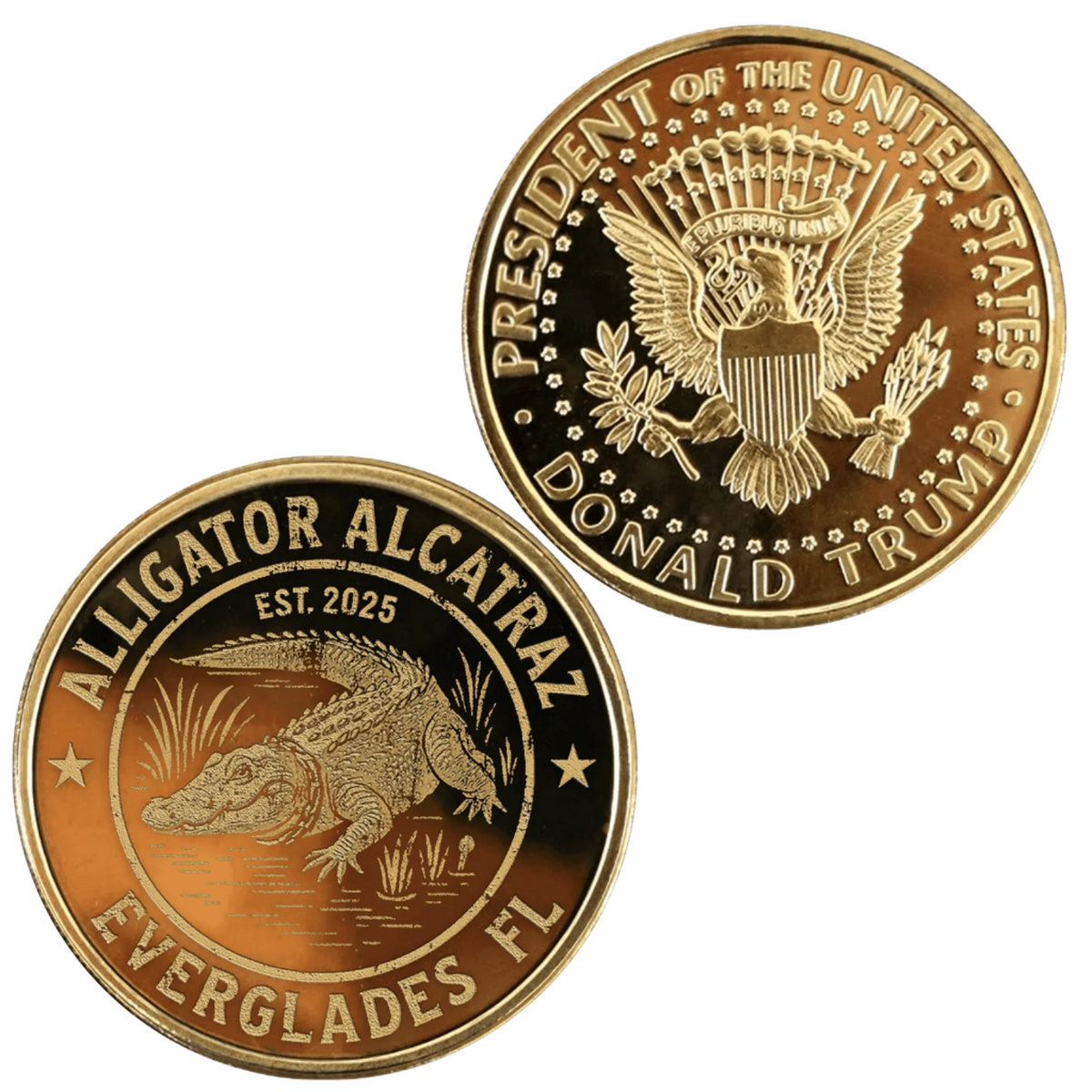 Alligator Alcatraz Gold Coin | MAGA.com Exclusive | Shipped From the USA