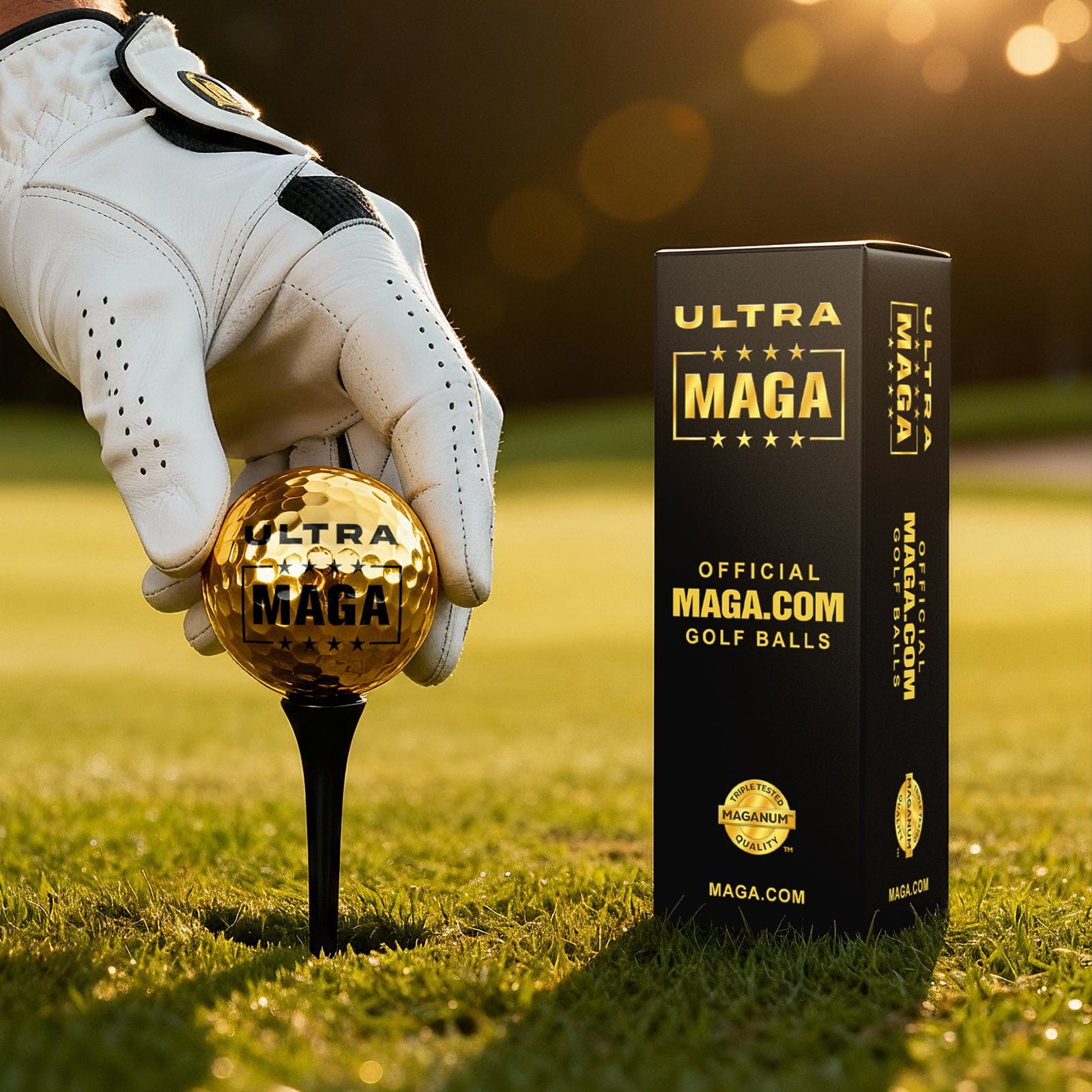 Buy Trump Golf Balls Online | Ultra MAGA Gold Pro Golf Balls | Shipped ...