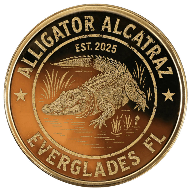 Alligator Alcatraz Gold Coin | MAGA.com Exclusive | Shipped From the USA