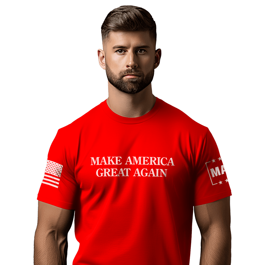 Buy Red "MAGA Hat" T-Shirt Online | Mens