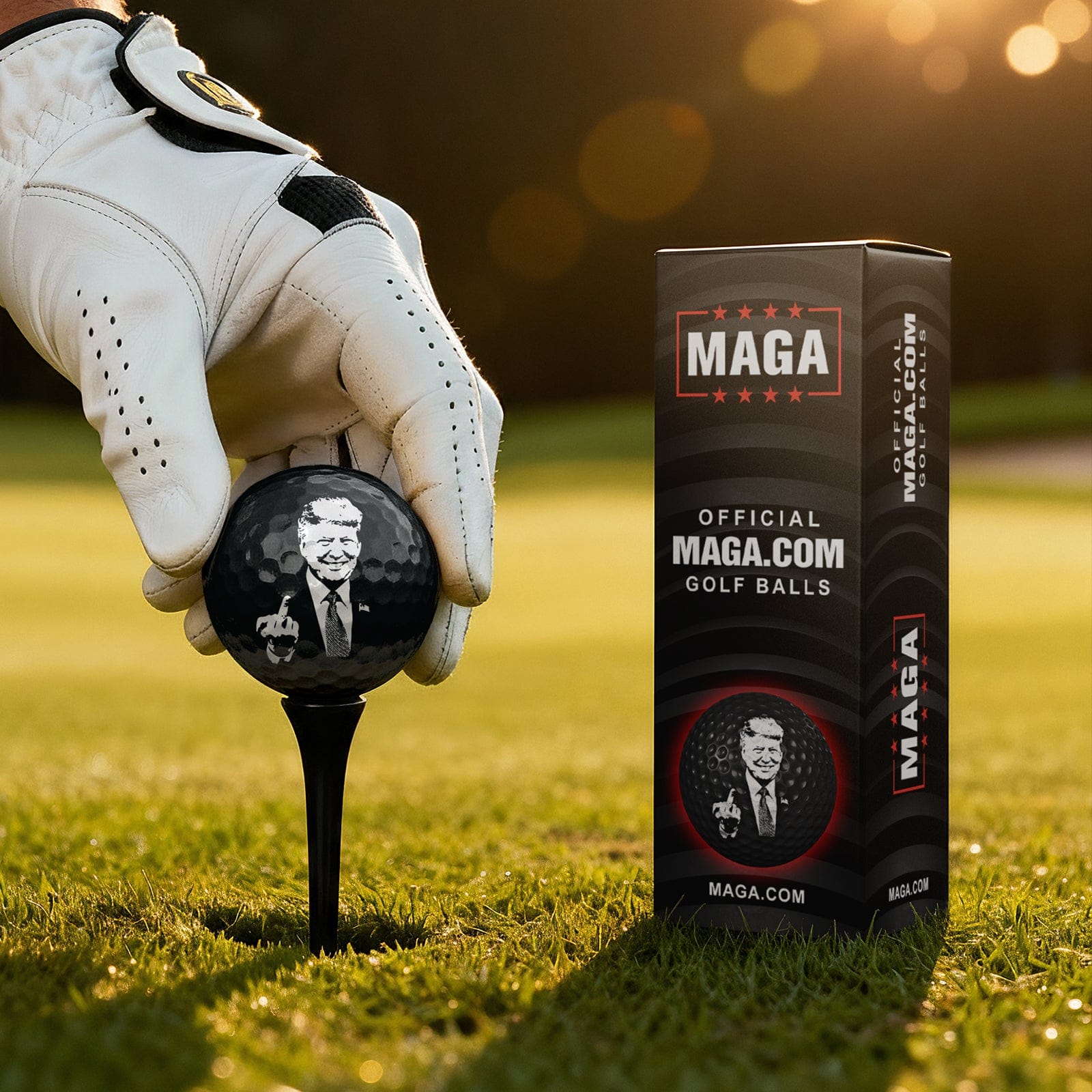 Trump "Flipping the Bird" Pro Golf Balls | MAGA.com Exclusive | Shipped