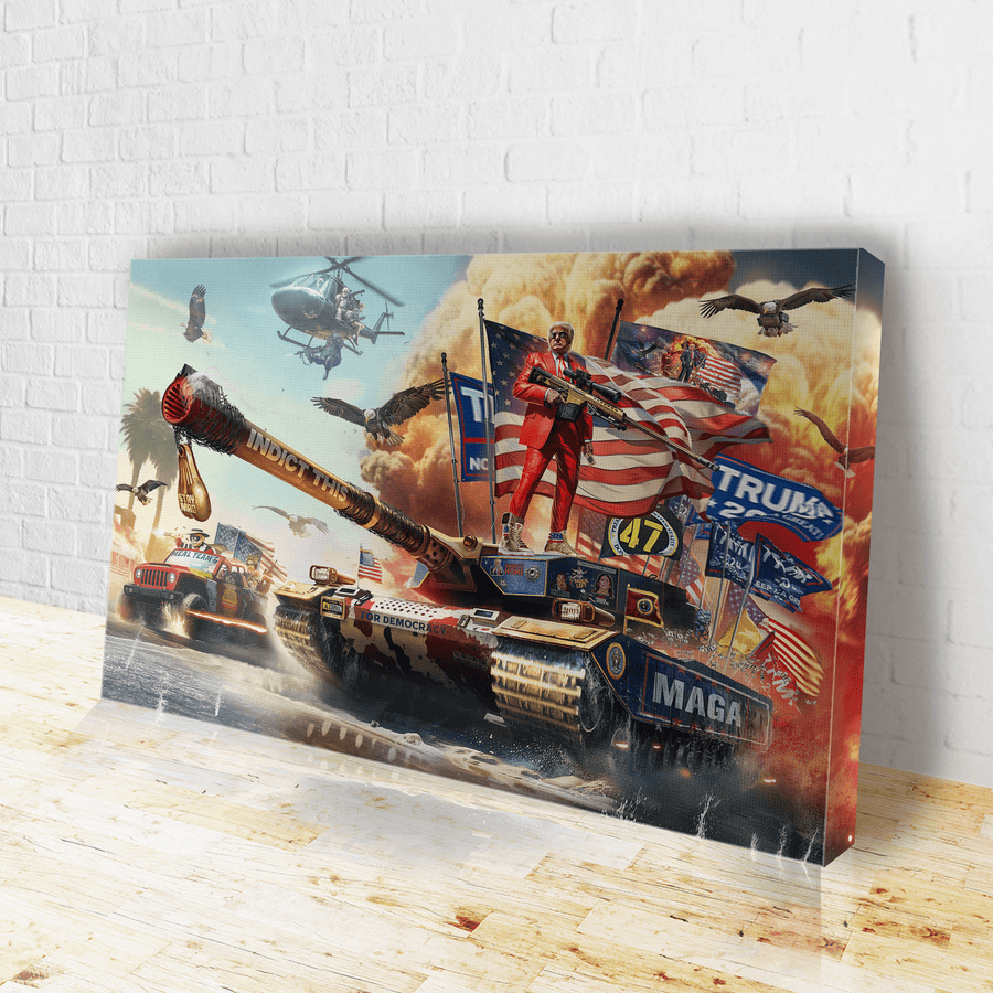 Trump Tank 2024 "INDICT THIS" Canvas | MAGA.com Exclusive | Shipped ...